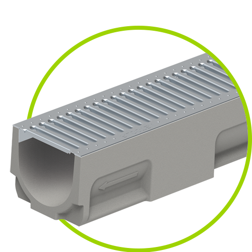 Drainage channels of high performance concrete BG-FILCOTEN